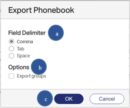 RightFax (Web browser App) - Import / Export Phonebook – Help Center